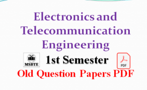 MSBTE Electronics and Tele-communication Engineering Previous Year ...