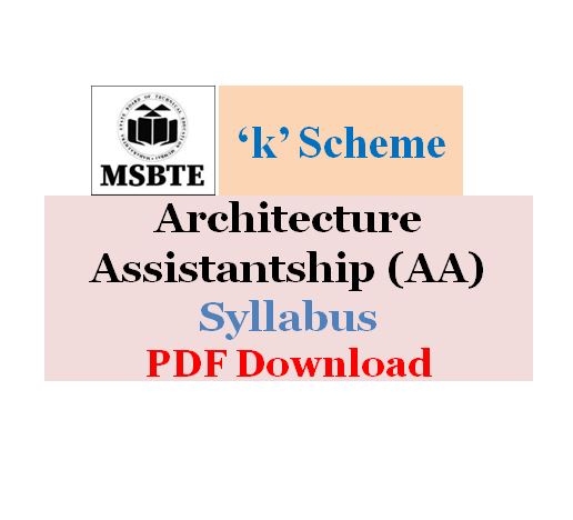 MSBTE Architecture Assistantship (AA) Syllabus ‘k’ Scheme - TruExams